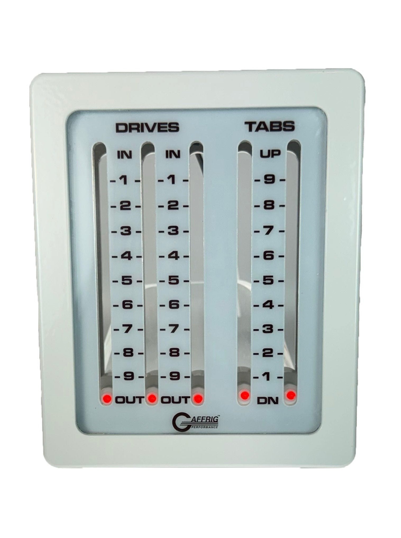 GAFFRIG PART #206 MECHANICAL INDICATOR, 3 DRIVES/2 TABS, MERCURY- CARD