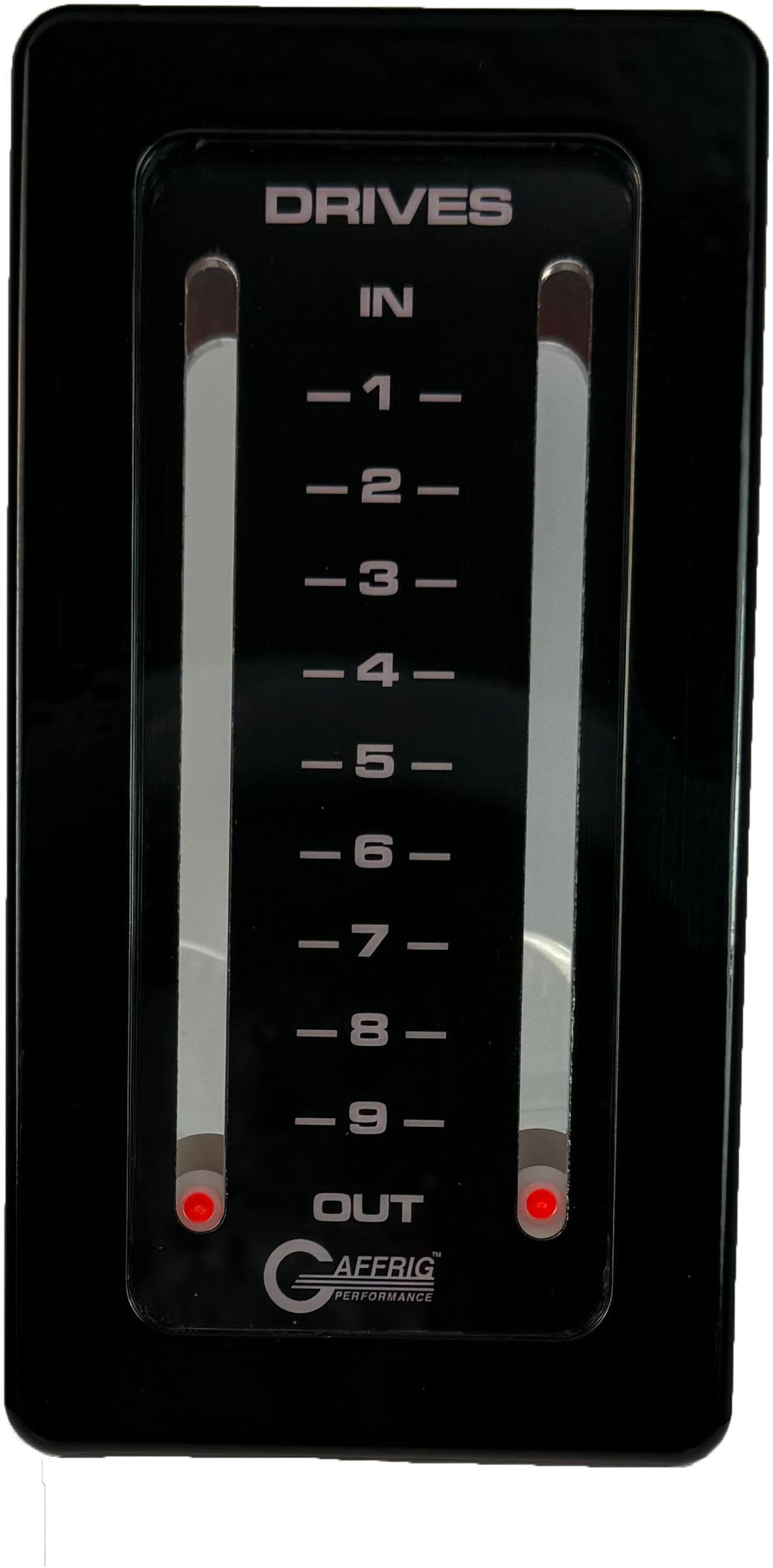 GAFFRIG PART #211 MECHANICAL INDICATOR, 2 DRIVES, MERCURY-CARD - BLACK